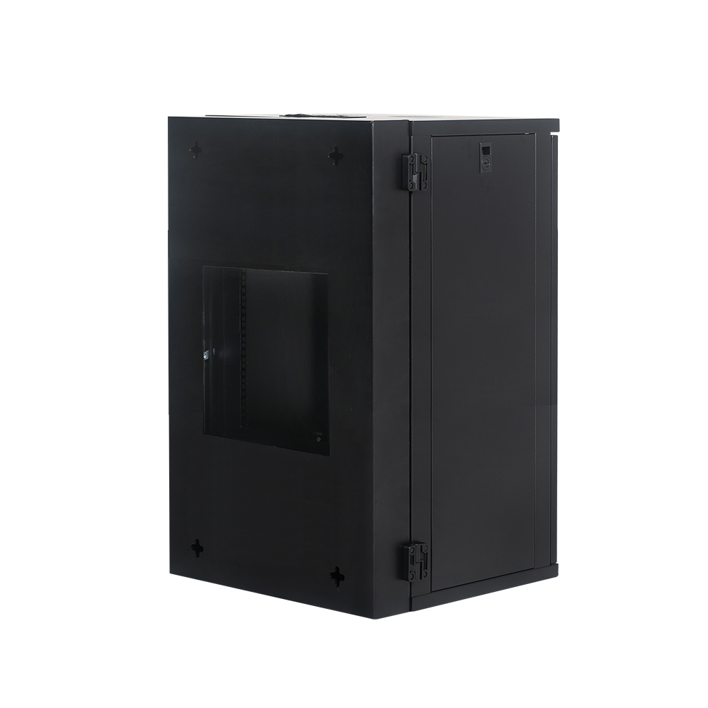 18U Premium Wall Mount Cabinet Rack 22" deep with Back Frame - DavisLegend